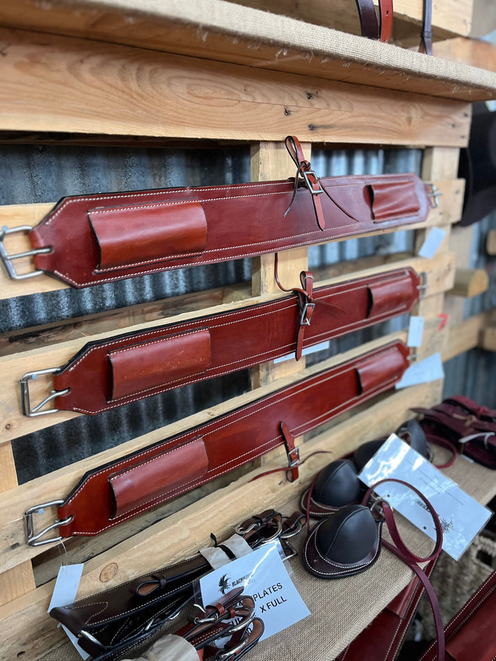 Back Cinch - Tan Leather – BLACKHAWK SADDLERY